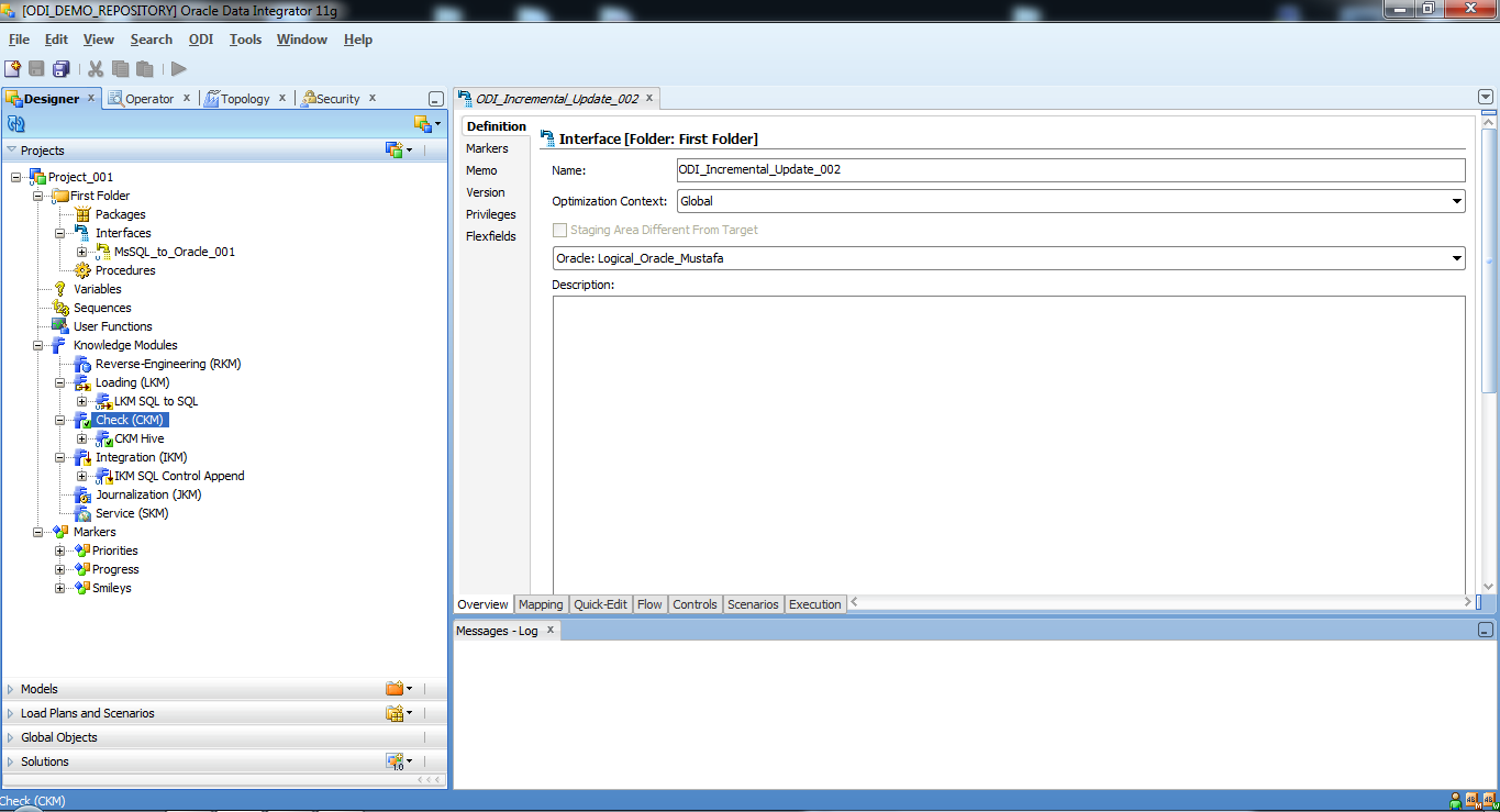 Oracle Data Integrator Incremental Update - Mustafa Bektaş Tepe Mustafa Bektaş Tepe