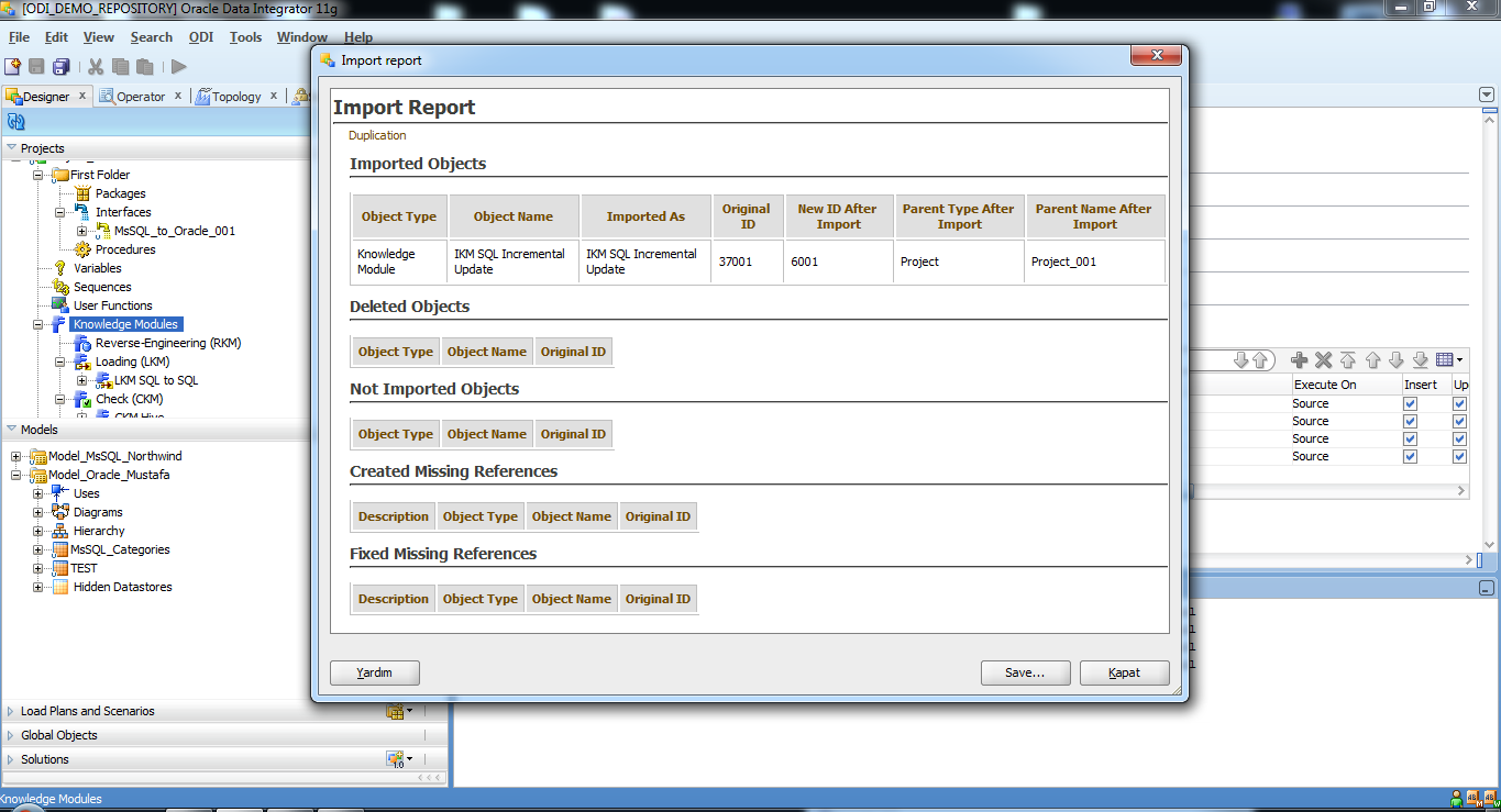 Oracle Data Integrator Incremental Update - Mustafa Bektaş Tepe Mustafa Bektaş Tepe