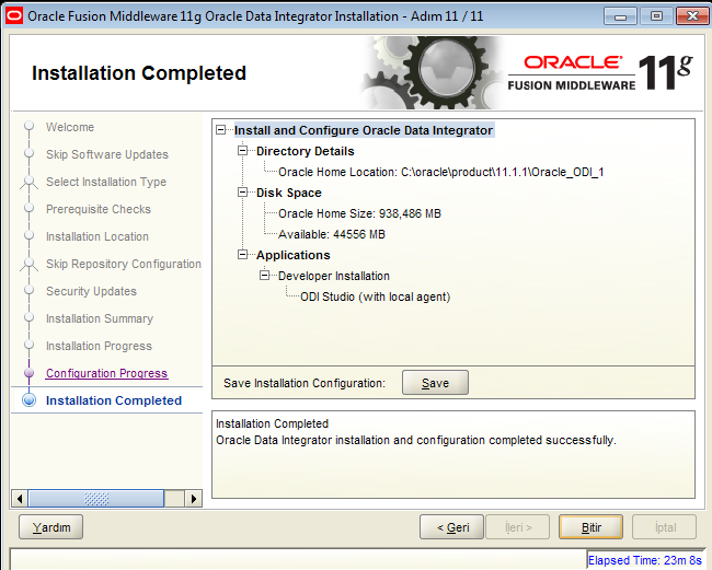 Oracle Data Integrator Kurulumu « Mustafa Bektaş Tepe