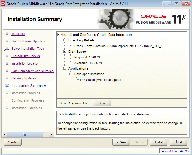 Oracle Data Integrator Kurulumu - Mustafa Bektaş Tepe Mustafa Bektaş Tepe