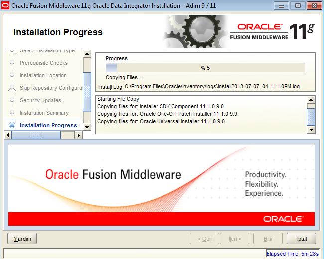 Oracle Data Integrator Kurulumu - Mustafa Bektaş Tepe Mustafa Bektaş Tepe